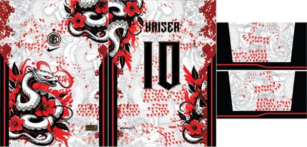 Serpiente Floral Roja Interclasse 25 - VECTOR SPORT