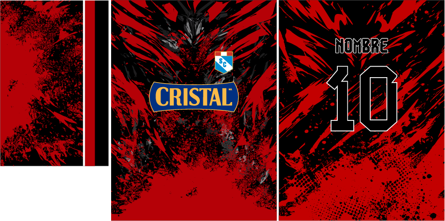 Sporting Cristal Grunge Fantasy Rojo - VECTOR SPORT